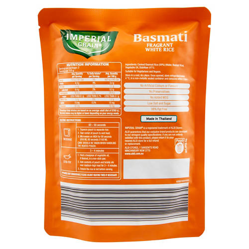 Microwave Rice Pouch Basmati 250g